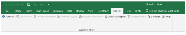 ForecastX Toolbar in Excel – John Galt Solutions